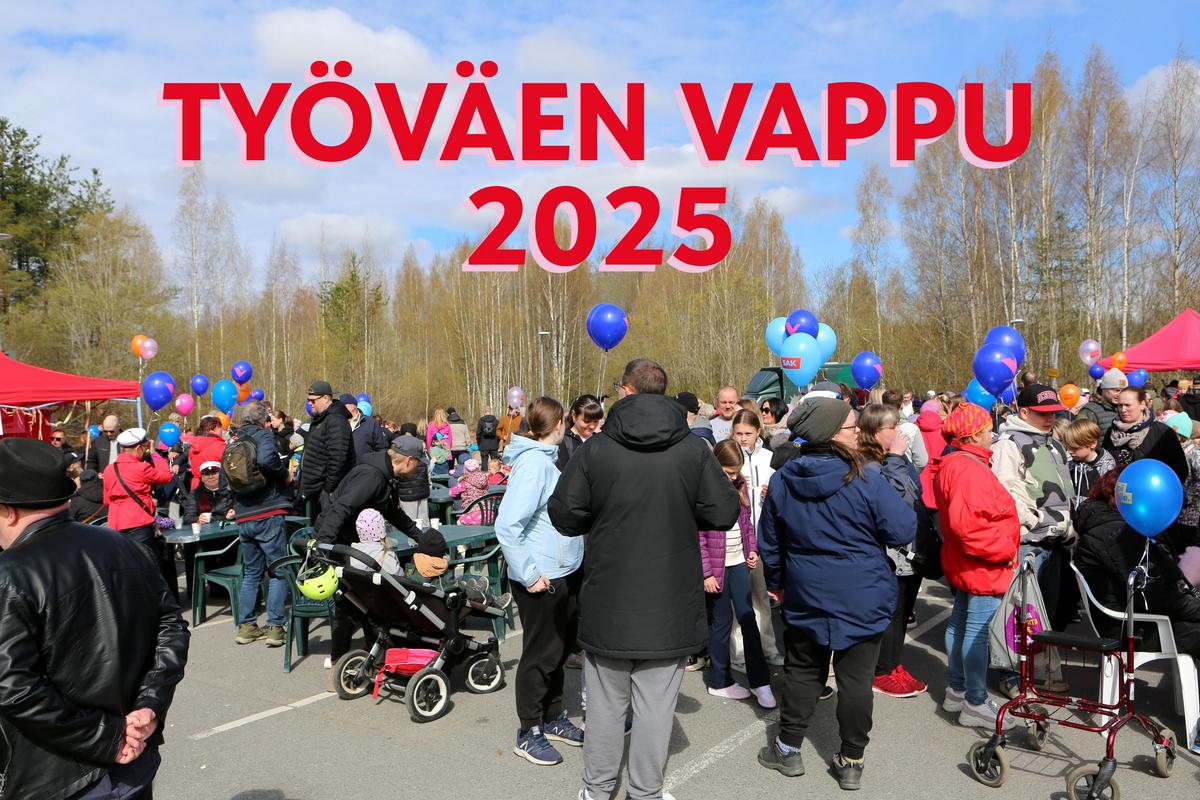 Työväen Vappu 2025 - SAK:n Riihimäen paikallisjärjestö ry
